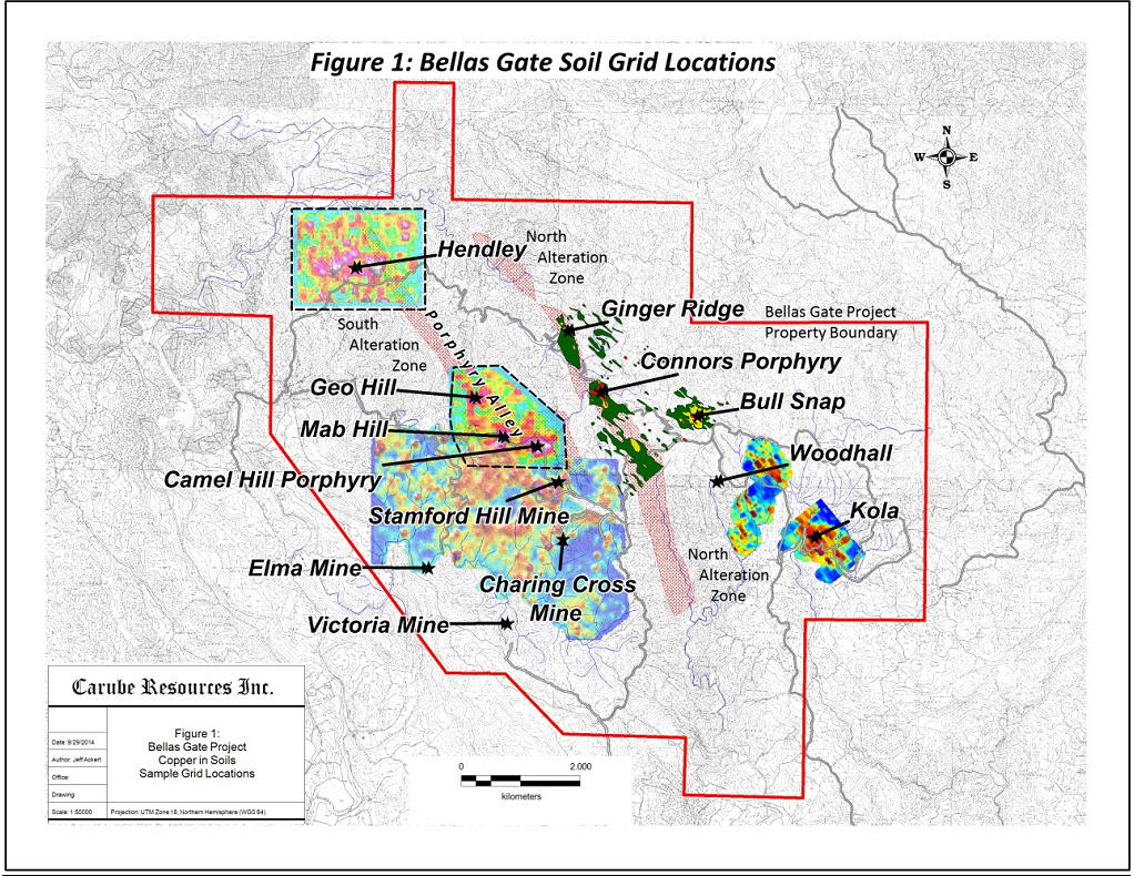 New Large 1.2 km by 0.5 km Copper Anomaly Defined at Carube/Miocene ...