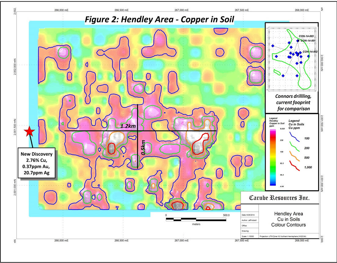 New Large 1.2 km by 0.5 km Copper Anomaly Defined at Carube/Miocene ...